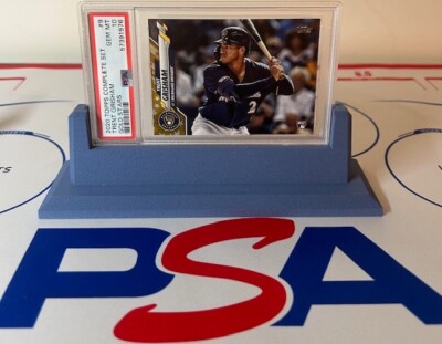 HORIZONTAL STANDARD PSA GRADED CARD SLAB HOLDER / STAND / DISPLAY BLUE ...