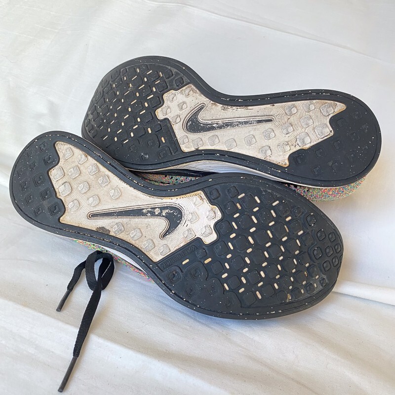 Nike Flyknit Racer Running Shoes Sneakers Rainbow Multicolor Women’s ...