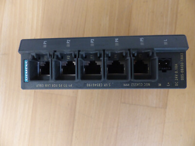SIEMENS SIMATIC NET INDUSTRIAL ETHERNET SWITCH SCALANCE X005 1P 6GK5005 ...