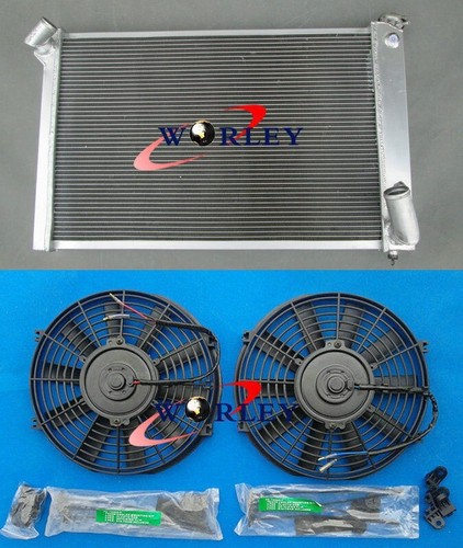 ALUMINUM RADIATOR +FANS For CHEVY CORVETTE 350 5.7L V8 SMALL BLOCK 1969 ...