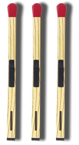 3 PACK 8" Match Stick Shaped Multipurpose Butane Lighter BBQ Candle ...