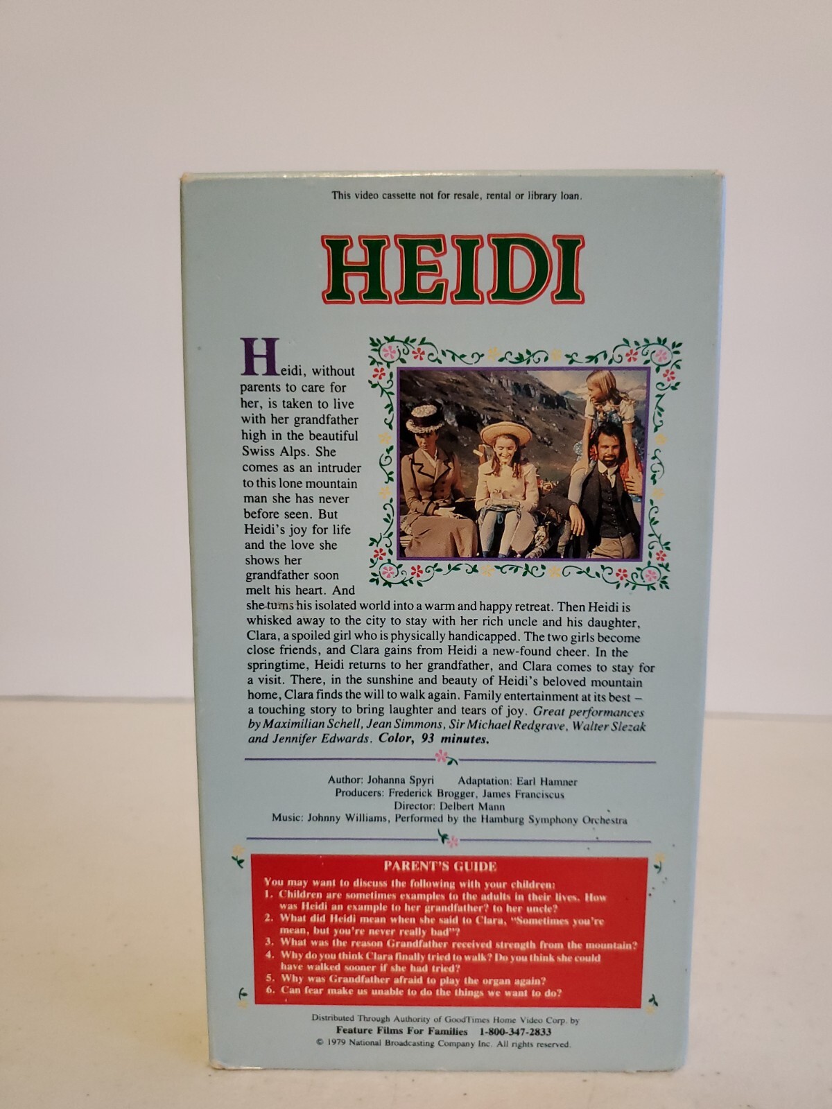 Heidi VHS 1979 from Feature Films For Families | eBay