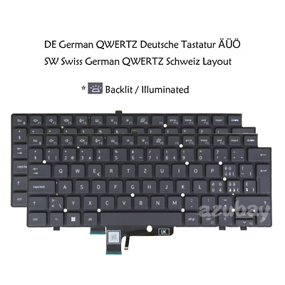 Swiss/ German Keyboard For DELL Latitude 7440 7450 7640 7650 KYJ0V ...