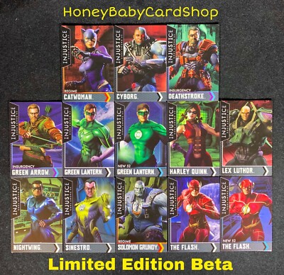 Injustice Arcade Limited Edition Beta Full Bronze Set 13 Cards | eBay