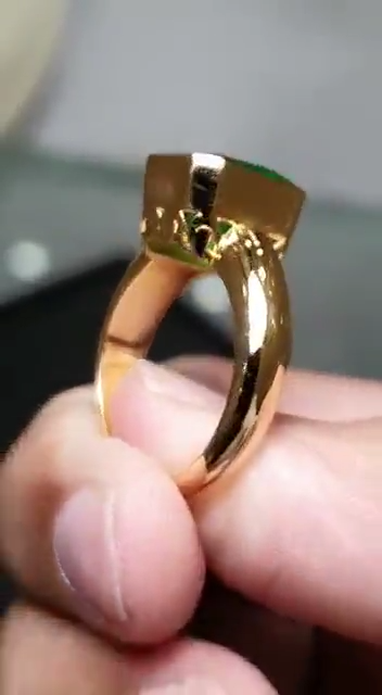 Men's Wedding Solitaire Gift Ring 2.50Ct Lab Grown Green Emerald 14K ...