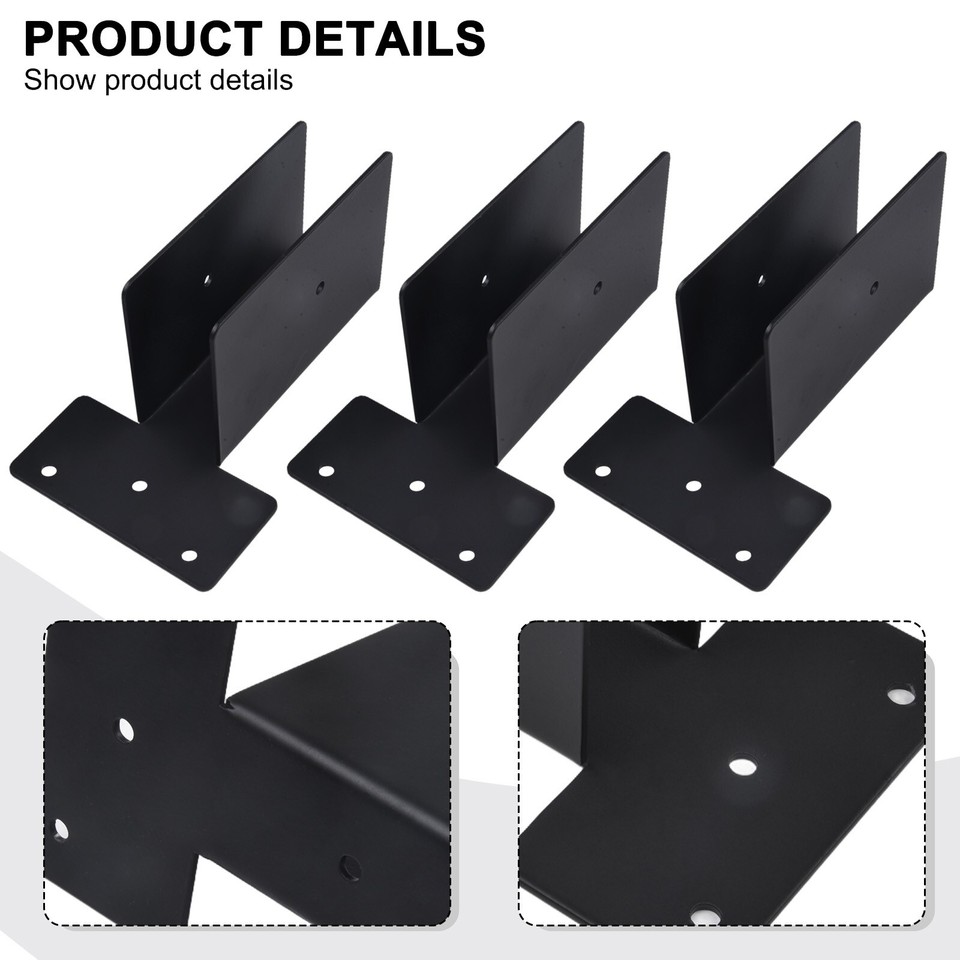 4pcs 2x4 Pergola Side Top Mount Bracket Upper Joint Timer Lumber Kit ...