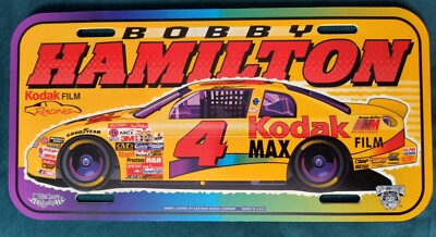 Bobby Hamilton #4 Nascar Plastic License Plate 50th Anniversary | eBay