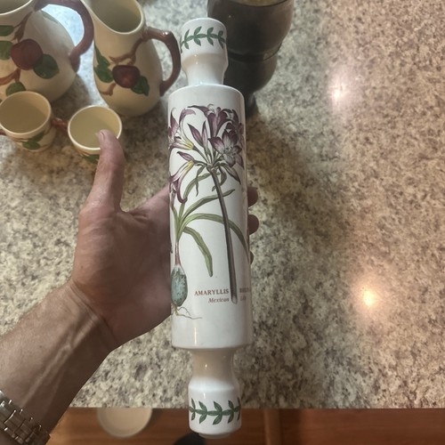 Portmeirion Botanic Garden Amaryllis Reginae Mexican Lily Rolling Pin ...