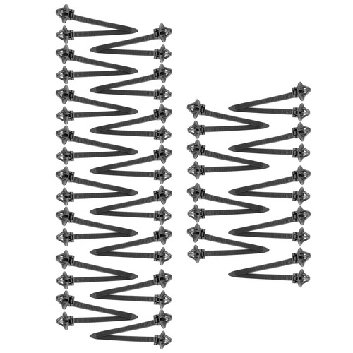 50pcs Set Nylon Tie Cable Fixed Fasteners Clips Fastening Straps For ...