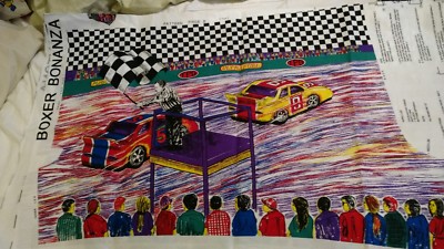 Fabric Panel Mens car race Boxers Medium-Large-Ex Large Cotton | eBay