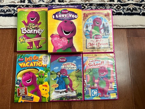 Barney I Love You DVD Gift Set 3 Discs Plus Bonus CD And 5 other Barney ...
