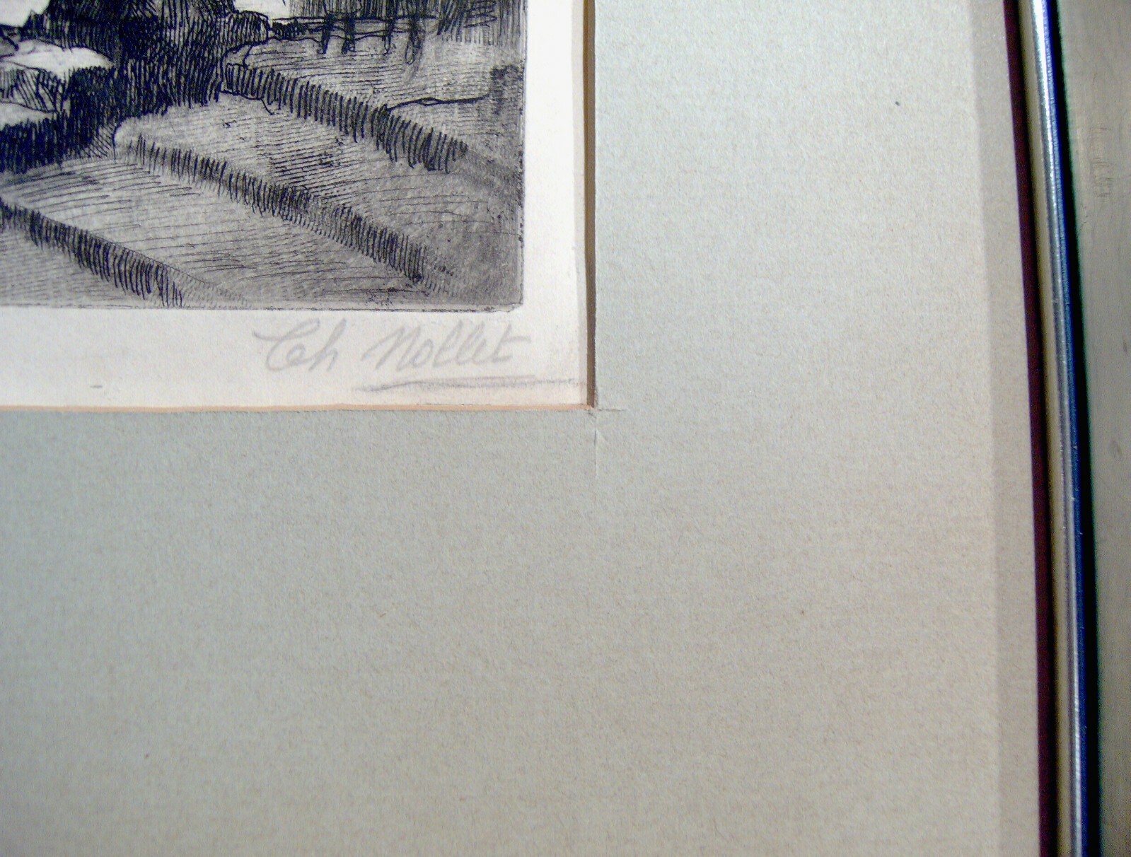 Original CH NOLLET French Paris Notre Dame Framed & Signed Etching | eBay