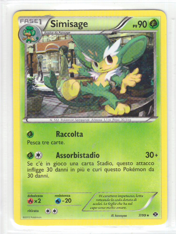 POKEMON Simisage 7/99 Rara Destini Futuri Italiano | eBay