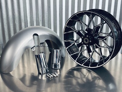 Fat Front 18X5.5" Replica Wheel and Fender Kit for Harley-Davidson ...