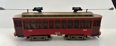 MTH RAIL KING O Scale 30-2512-0 BRILL SEMI CONVERTIBLE TROLLEY CAR #212 ...