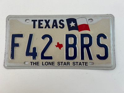 1996 Texas License Plate The Lone Star State Slogan All Original | eBay