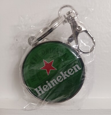 Heineken Bottle Cap Bottle Opener Keychain New Old Stock | eBay