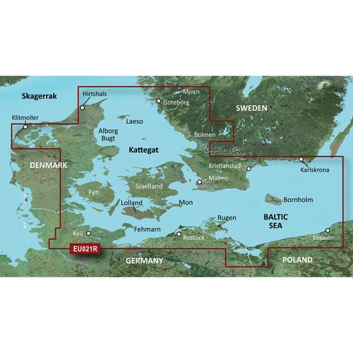 Garmin BlueChart g3 - HXEU021R - Denmark East & Sweden Southeast ...