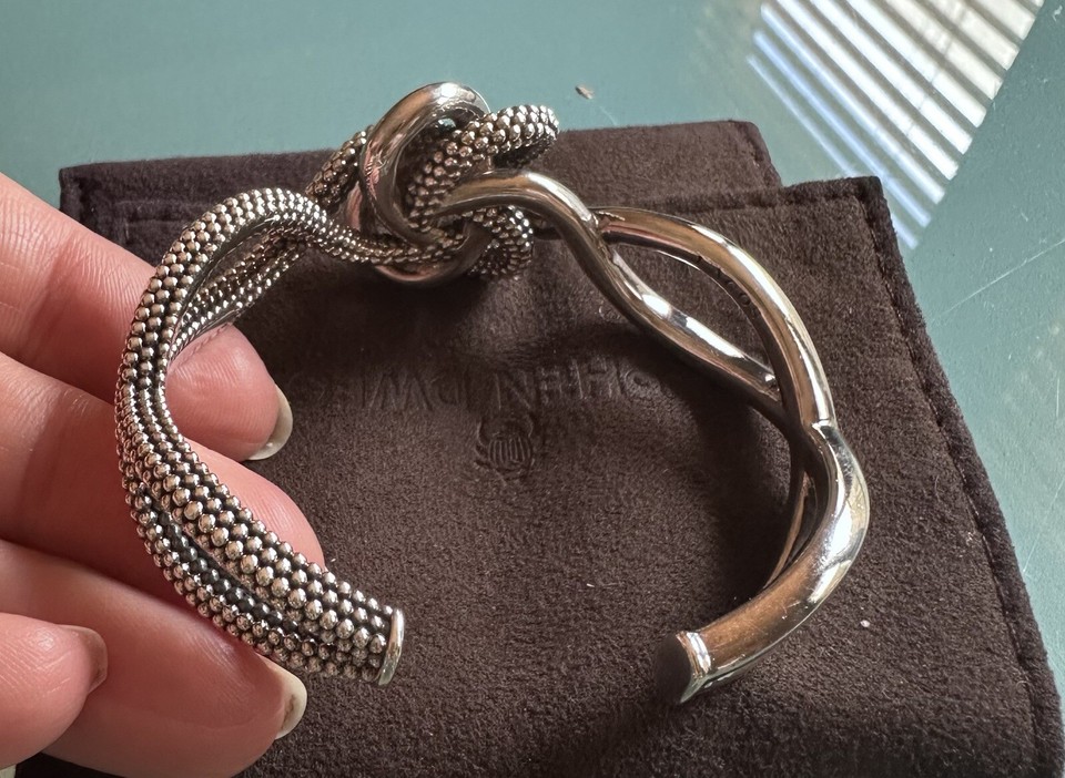 LAGOS LOVE KNOT intertwined SS cuff | eBay