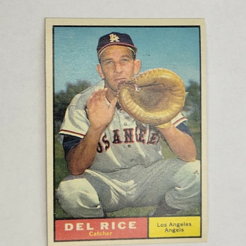 1961 Topps Baseball #448 DEL RICE Los Angeles Angels | eBay