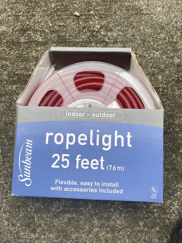 Sunbeam 25' Rope Light Indoor & Outdoor Accent Lighting Green #8162 ...