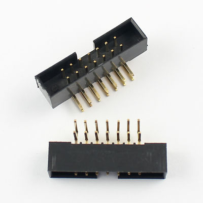10Pcs 2mm 2x7 Pin 14 Pin Right Angle Male Shrouded Box Header IDC ...