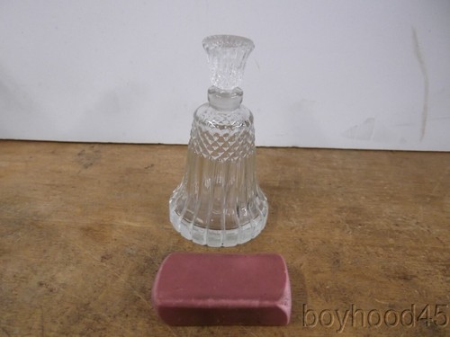 Vintage Crystal Bell-Shaped Perfume Bottle | eBay