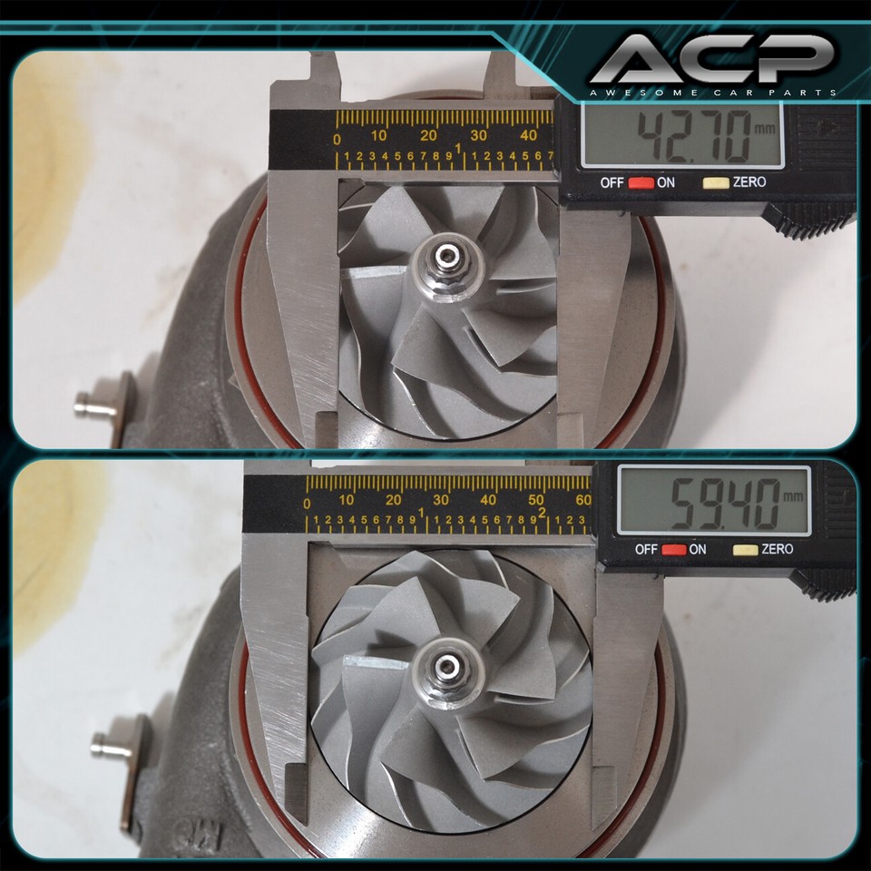 Universal T25/28 .86 A/R Turbocharger Turbo Compressor + Internal ...
