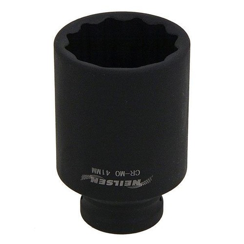 1/2" Drive 41mm DEEP IMPACT SOCKET 12 Point Bi Hex Design by NEILSEN ...