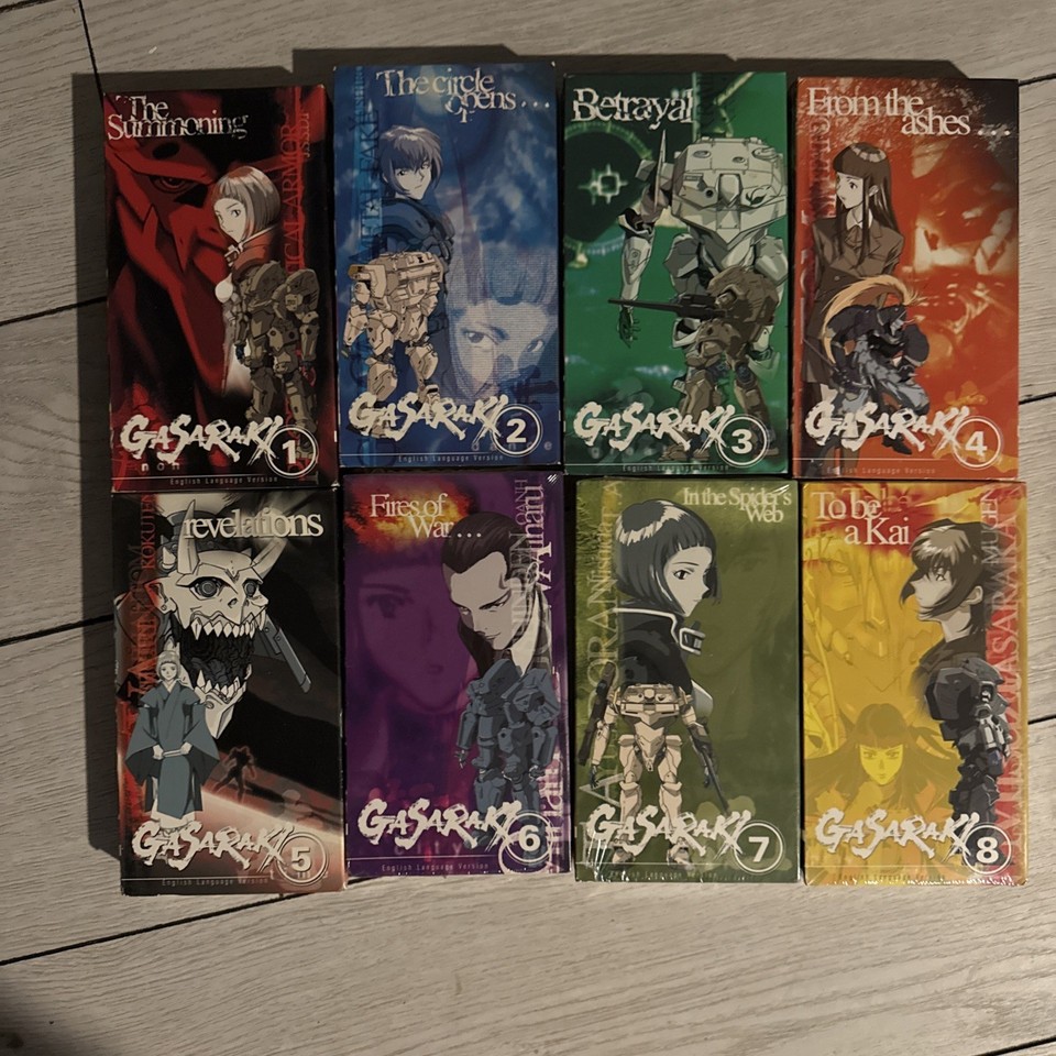 GASARAKI Vol 1-8 Revelations VHS Anime ADV English Dubbed 3 sealed | eBay