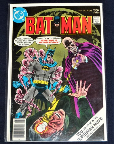 Batman #290 (Aug 1977) DC Comics Mike Grell David V Reed Skull Duggers ...