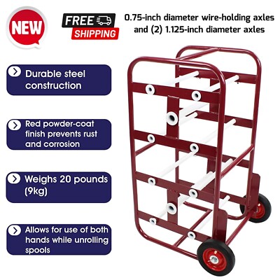 Electrical Wire Spool Rack Dispenser Cable Caddy Cable Bulk Holder ...