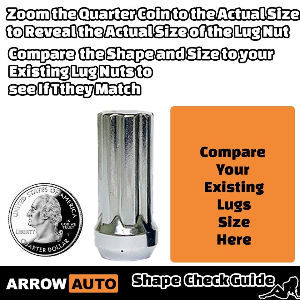 20x Chrome 2" M12x1.5 7 Spline Tuner Lug Nuts and Key Fit Pontiac | eBay