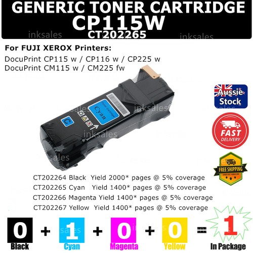 1 Generic Toner CT202265 Cyan For Xerox CP115w CP116 CP225w CM115w | eBay Australia