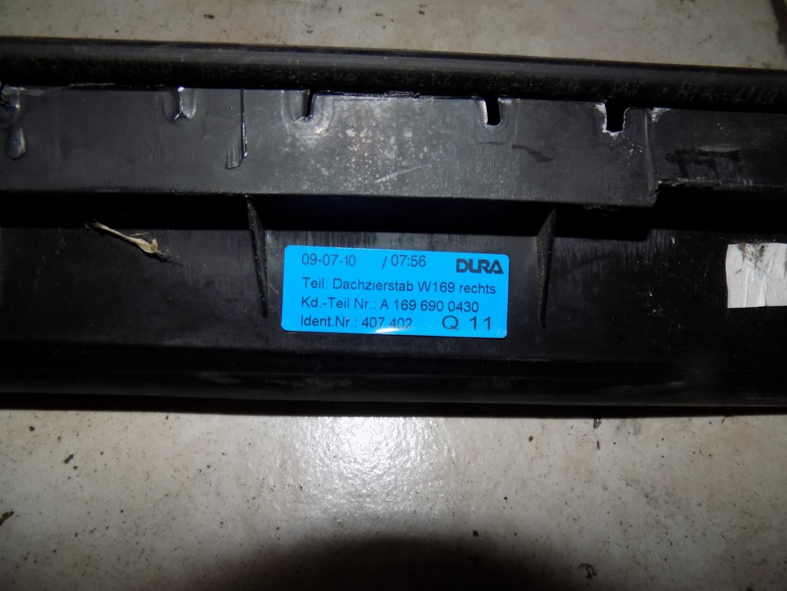 Mercedes W169 A-Klasse Dachleiste Abdeckleiste Links A1696900330 | eBay