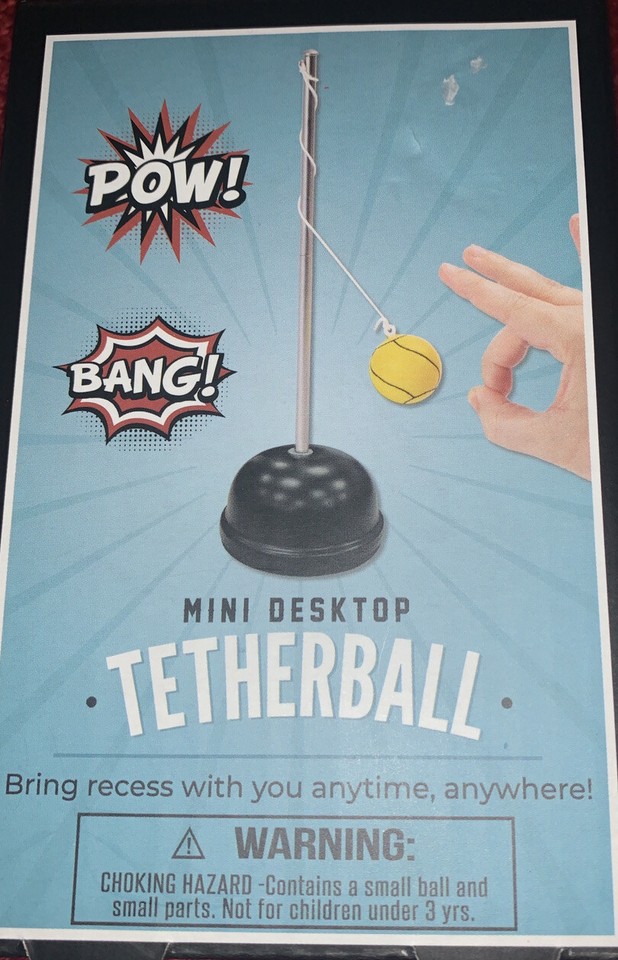 Novelty Gift - Mini Desktop Tetherball Set Desk Toy *BRAND NEW IN BOX ...