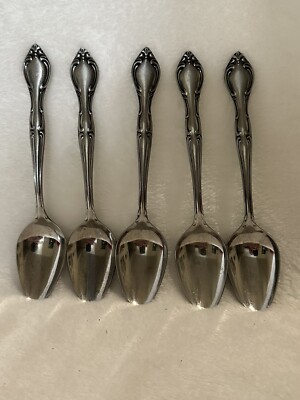 Hampton Court Spoons Lot of 5 Stainless Japan 7 1/4" Tablespoons ...