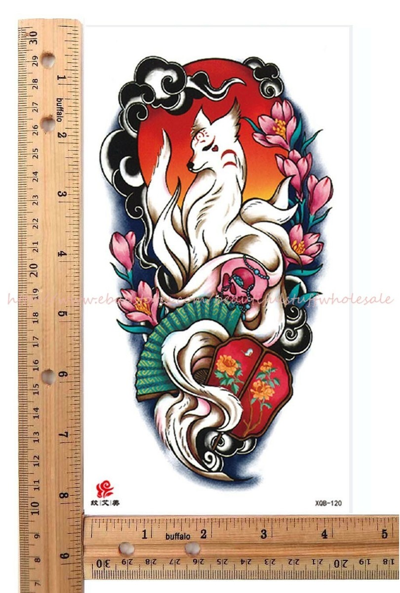 Traditional Japanese Fox Tattoo