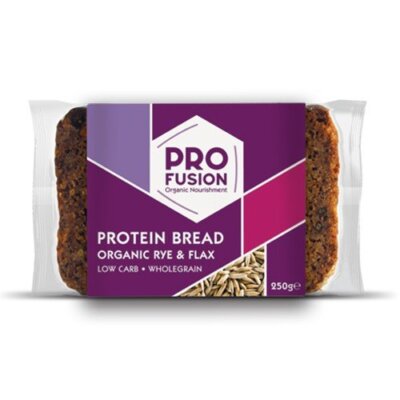 Profusion Profusion Organic Protein Bread - Rye & Flax 250g-5 Pack ...