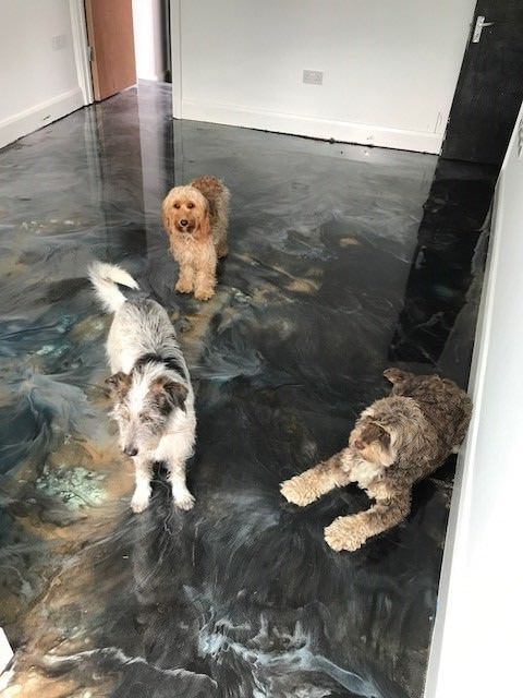 Coin Cast Penny Floor / Epoxy Coating Resin for Coin Floors & Table ...