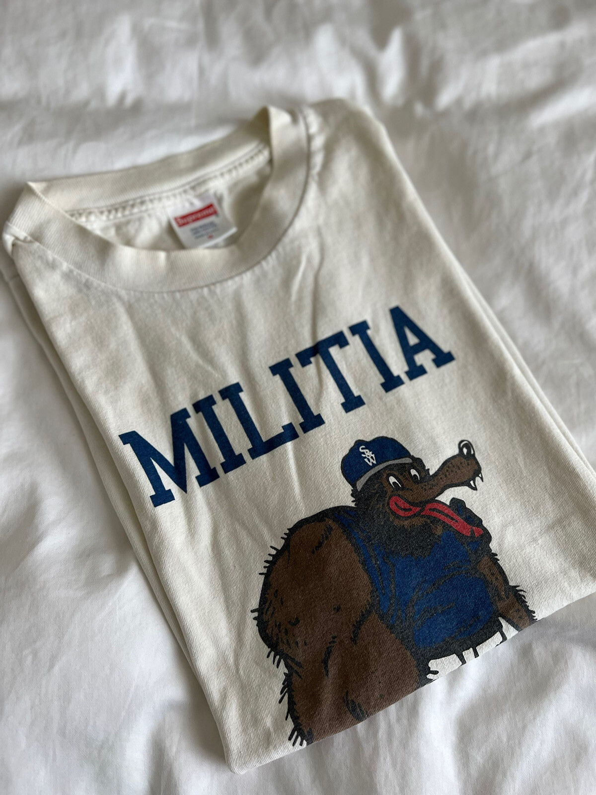 100% Auth Supreme WTAPS militia Tee - Gem