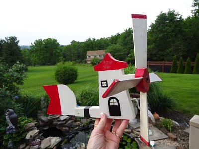 MILL HOUSE Whirligig Wood Wind Spinner Propeller Handmade in USA | eBay