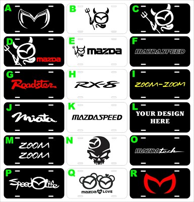 Mazda assorted metal aluminum license plate customizable | eBay
