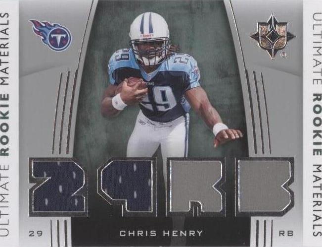 2007 Ultimate Collection - Ultimate Rookie Materials Chris Henry #URM-CH (MEM, RC) for sale ...