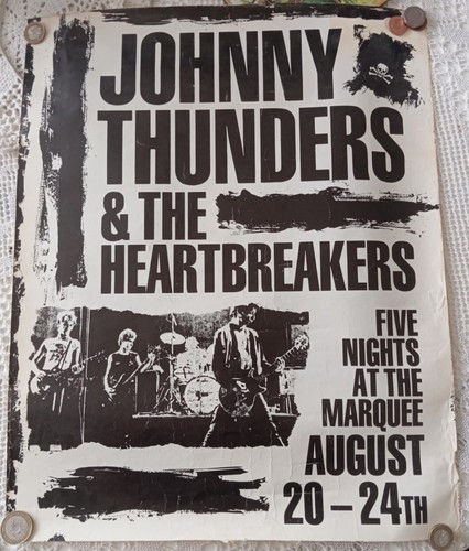Johnny Thunders Punk poster sex pistols Marquee London punk | eBay