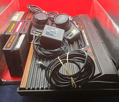 Atari 2600 Console & 8 Games Working Lot Bundle Set System Video ...