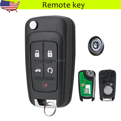 Fob for 2014 2015 2016 2017 2018 2019 Chevy Impala Flip Remote Control ...
