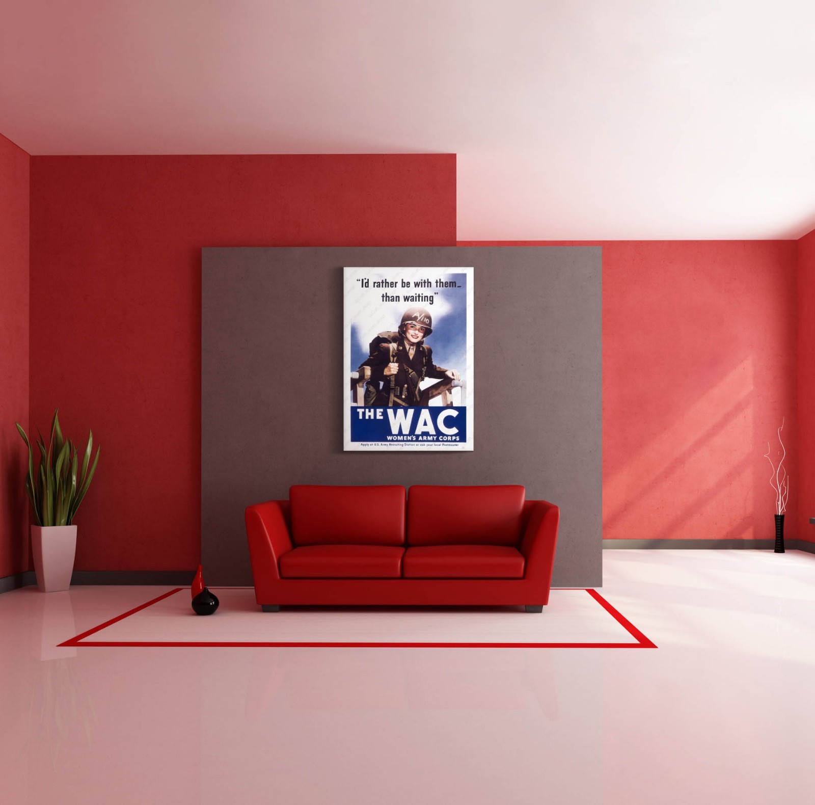 American WAC Propaganda Poster - Womens Army Corps, WWII WAC Recruiting ...