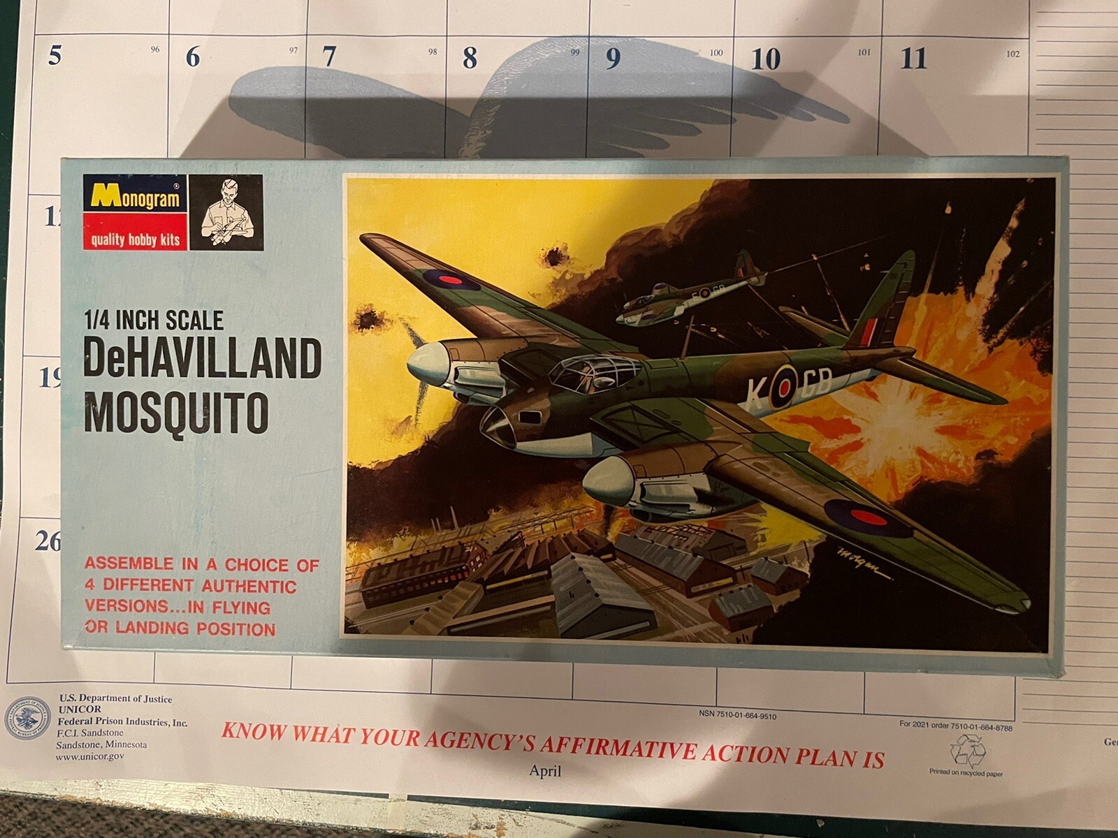 Monogram 1/48 DeHavilland Mosquito Kit PA129 - OPEN BOX - VTG 1966 | eBay