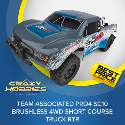 Team Associated Pro4 SC10 Brushless 4WD Short Course Truck RTR *IN ...